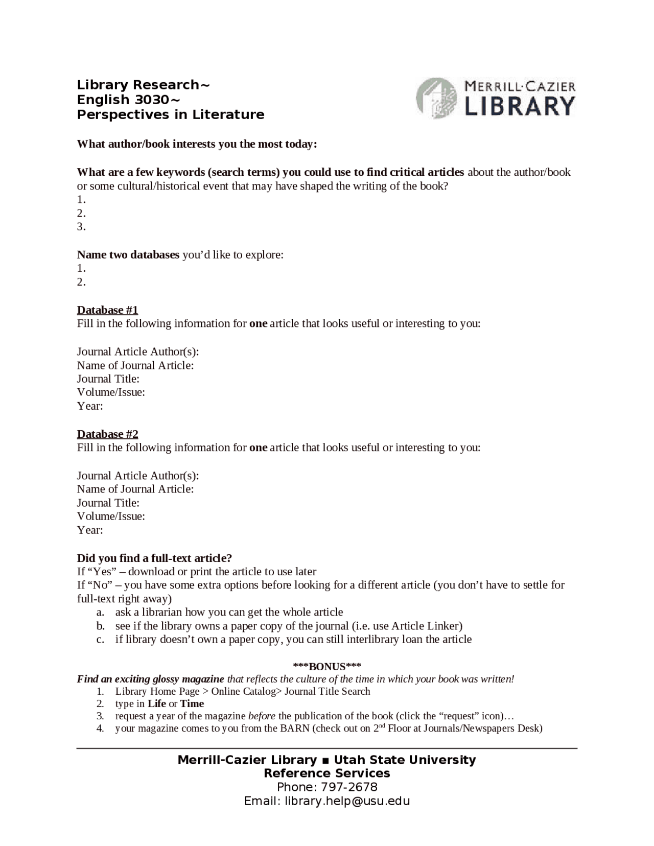 English Literature Research Guide: Perspectives in Literature | Papers ...