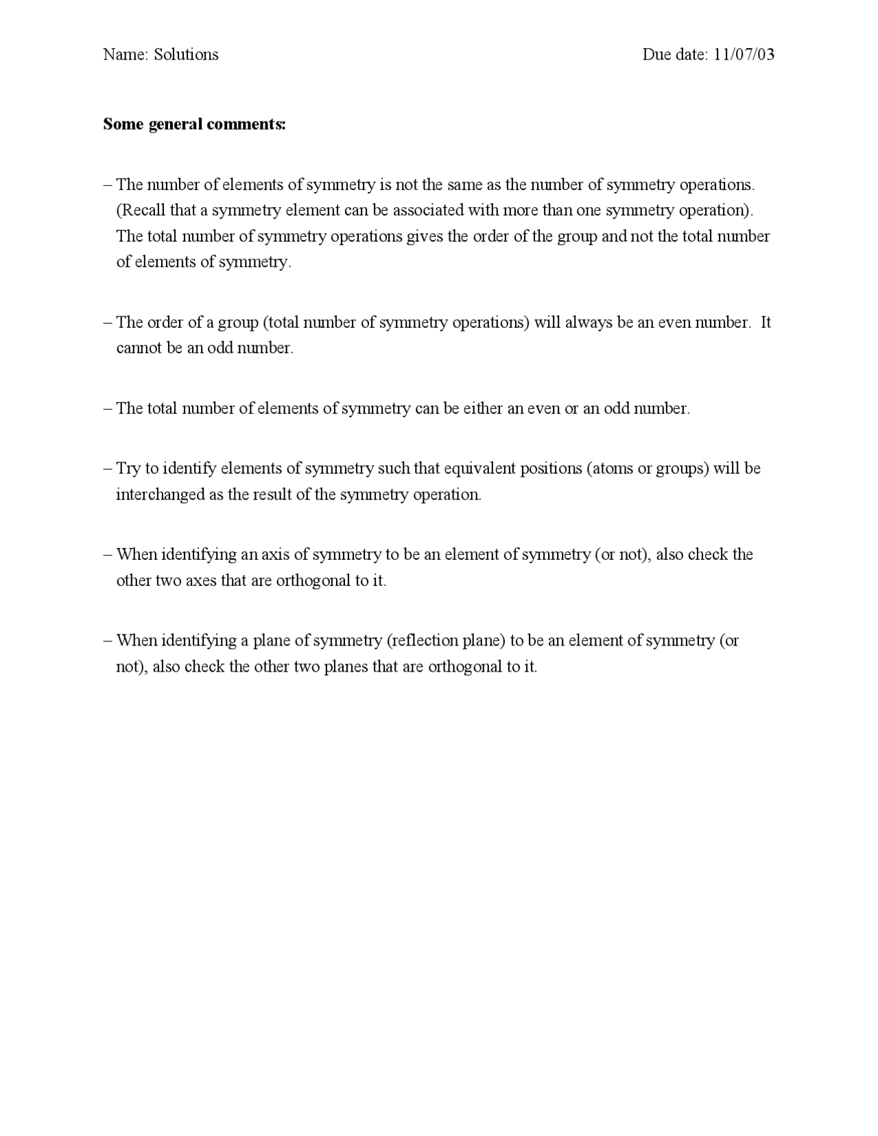 Resolution For Assignment 8 Physical Chemistry Fall 2003 Chem