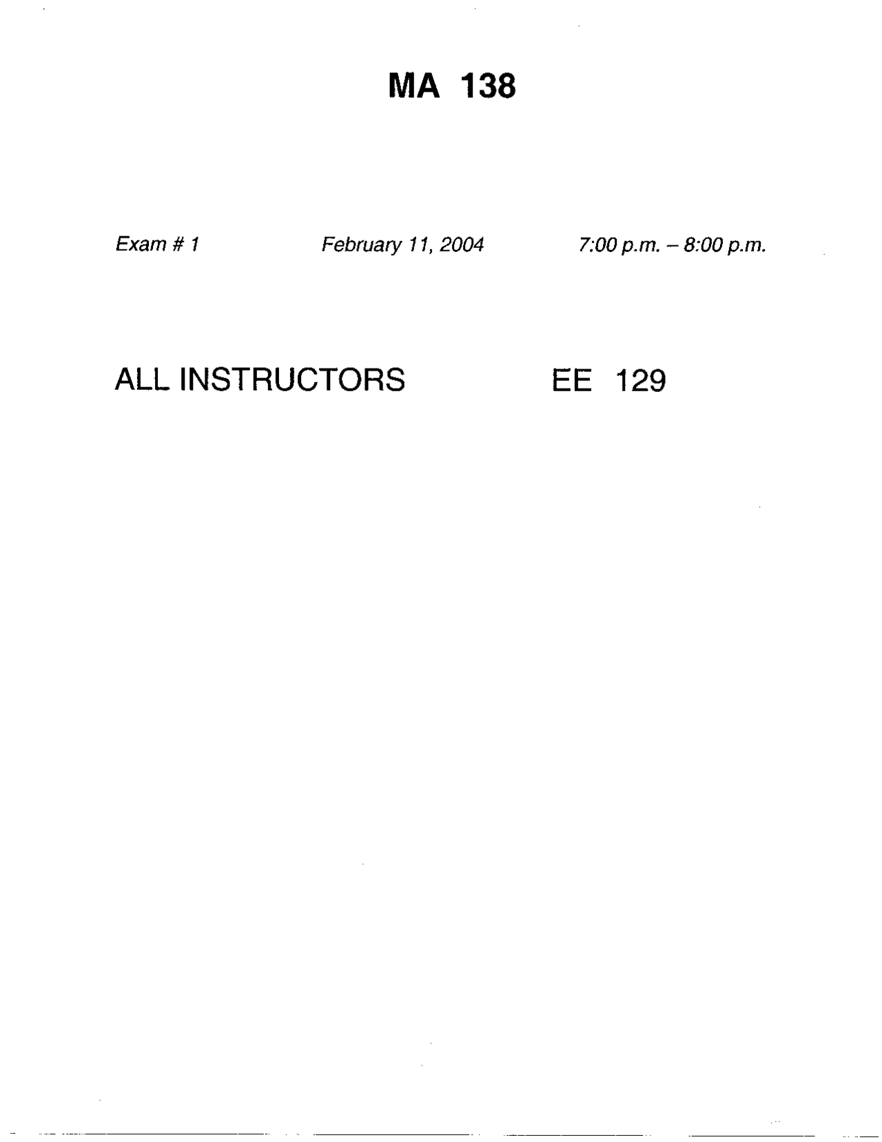 Exam 1 For Mathematics For Elementary Teachers Ii Ma 13800 Docsity