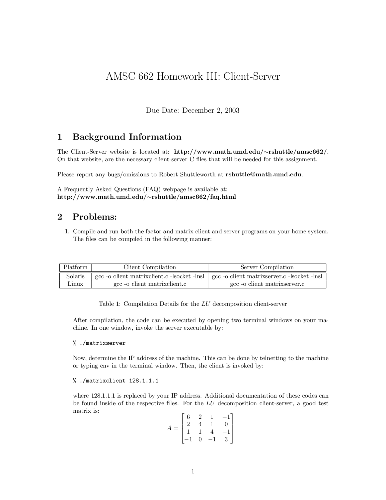 3 Solved Problems On Numerical Analysis Homework Iii Amsc 662 Docsity