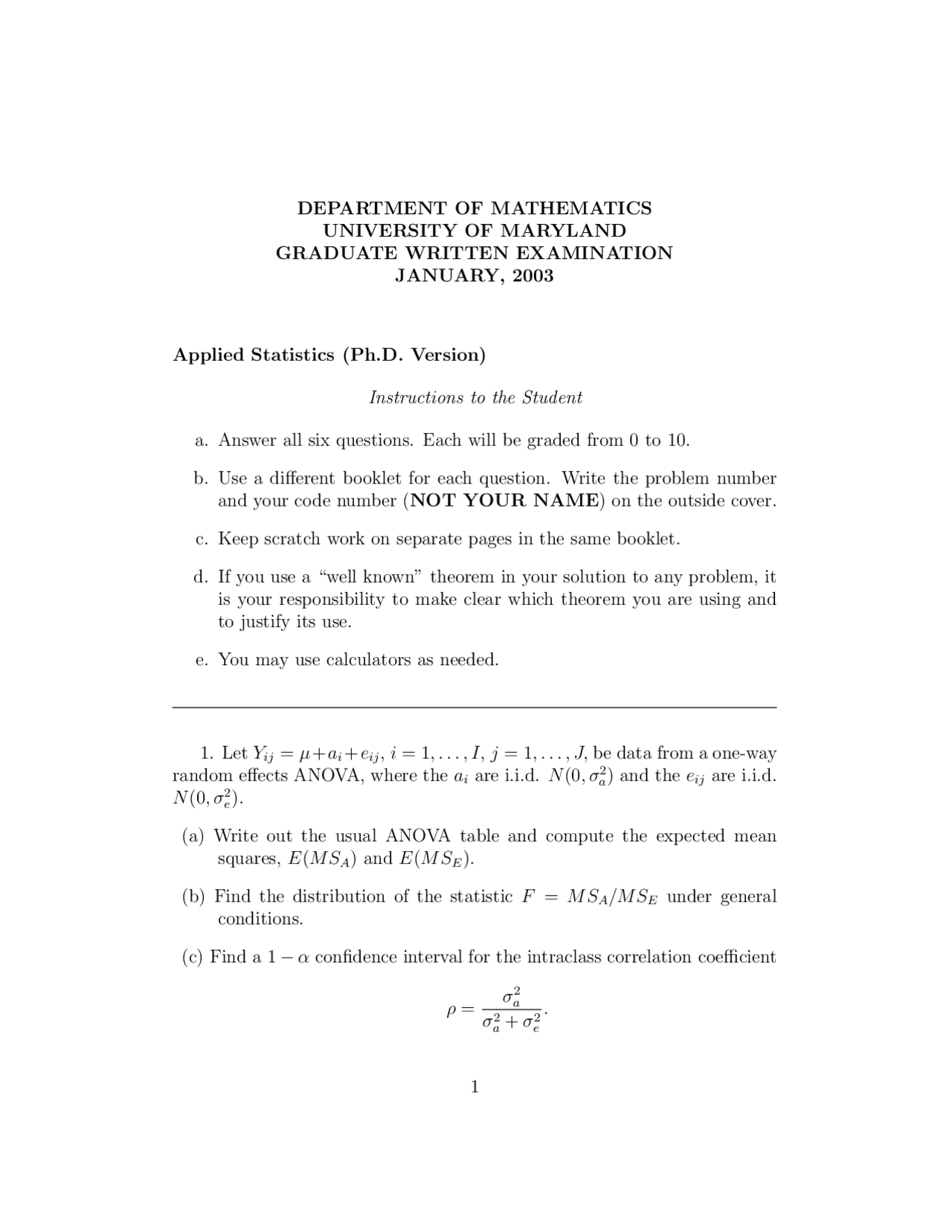 Applied Statistics Final Exam Problems | STAT 740 | Study notes ...