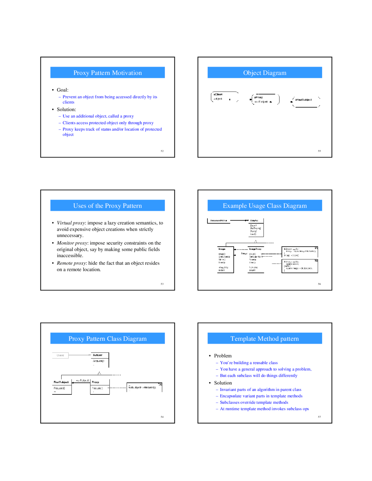 Object Diagrams of Proxy Pattern Motivation | CMSC 433 - Docsity