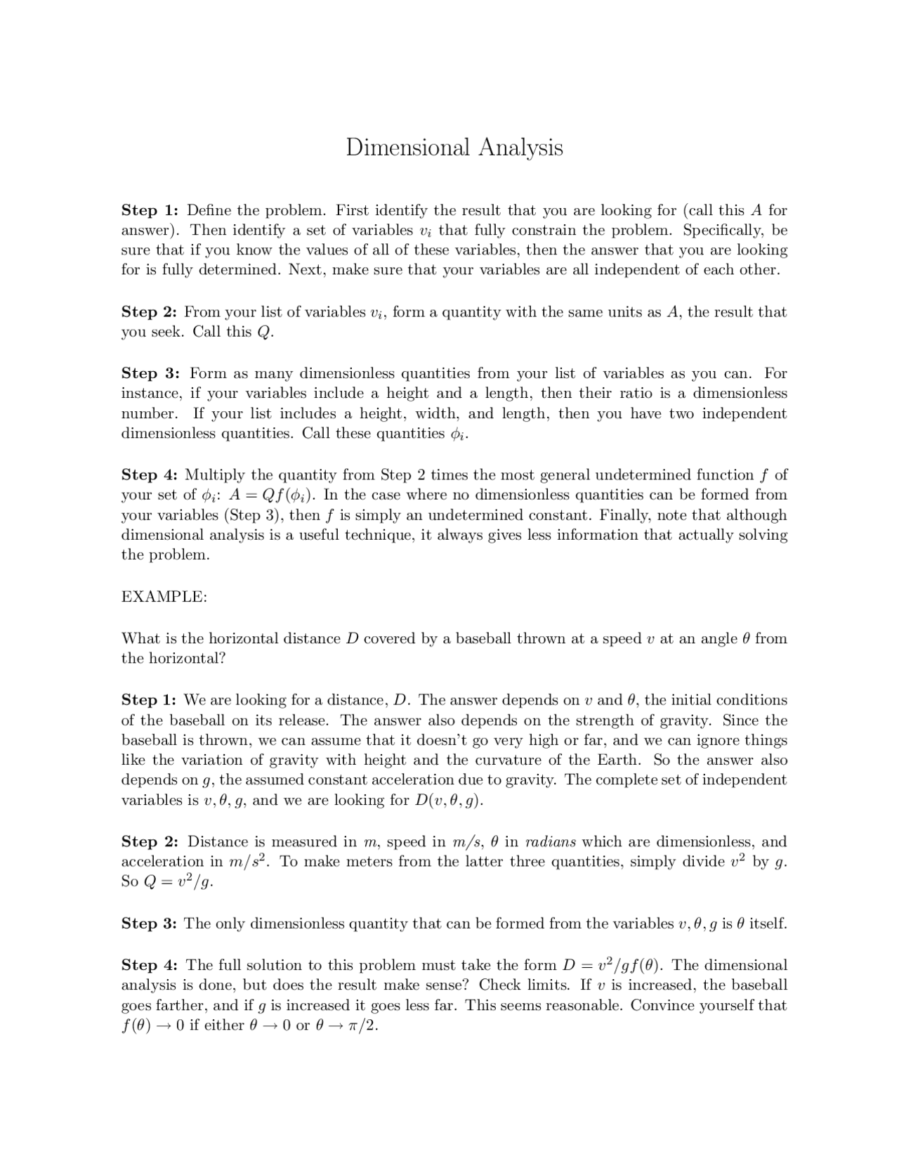 Dimensional Analysis: A Technique for Solving Physics Problems | Study ...