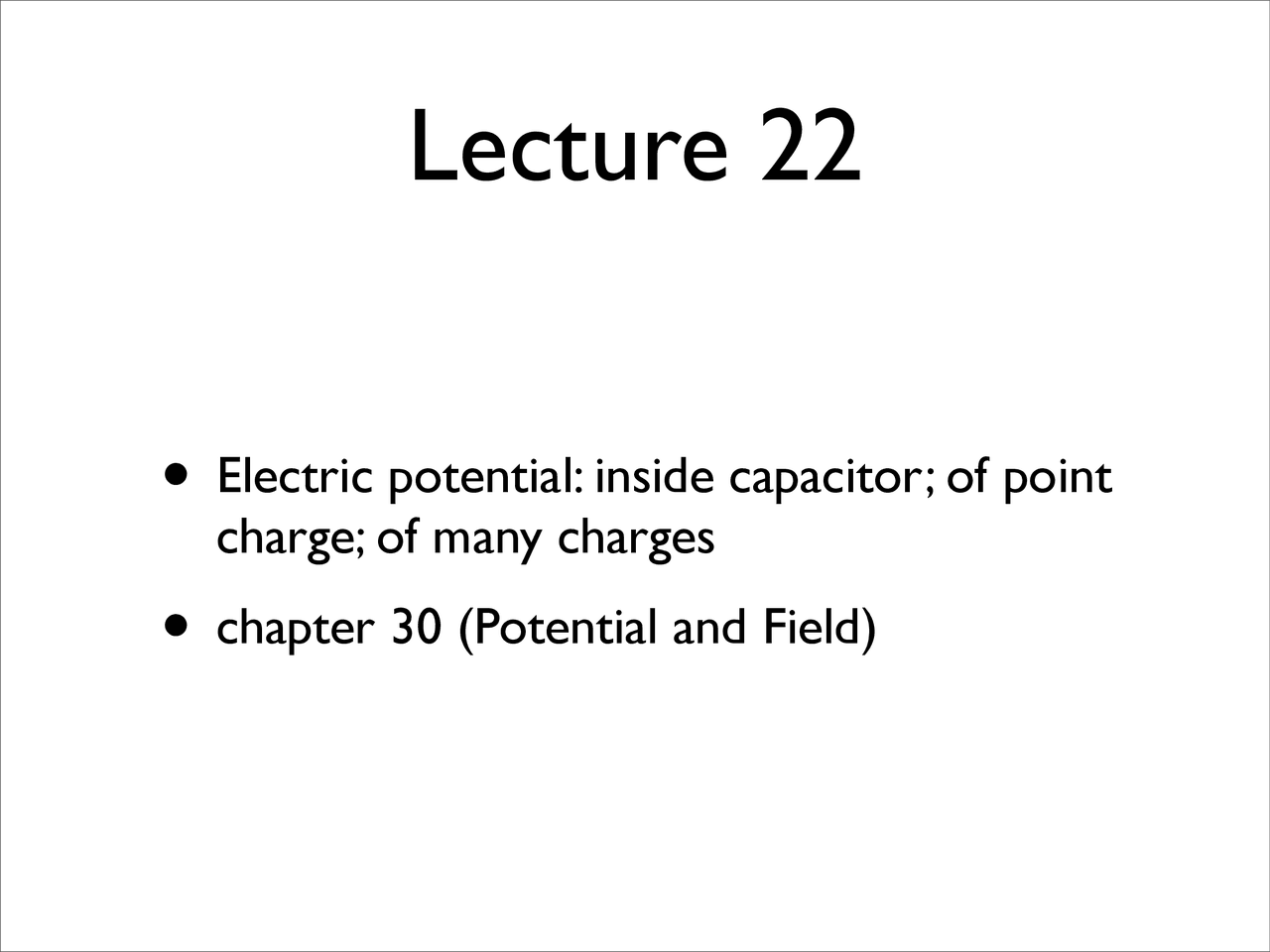 Electric Potential And Fields Notes Phys 260 Docsity
