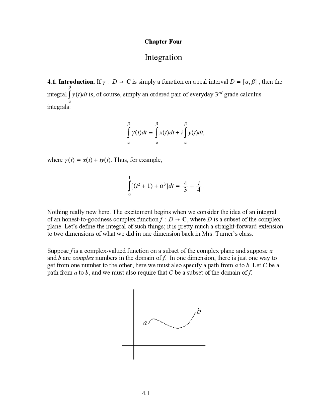 Introduction To Integration Complex Variables Mat 3223 Docsity