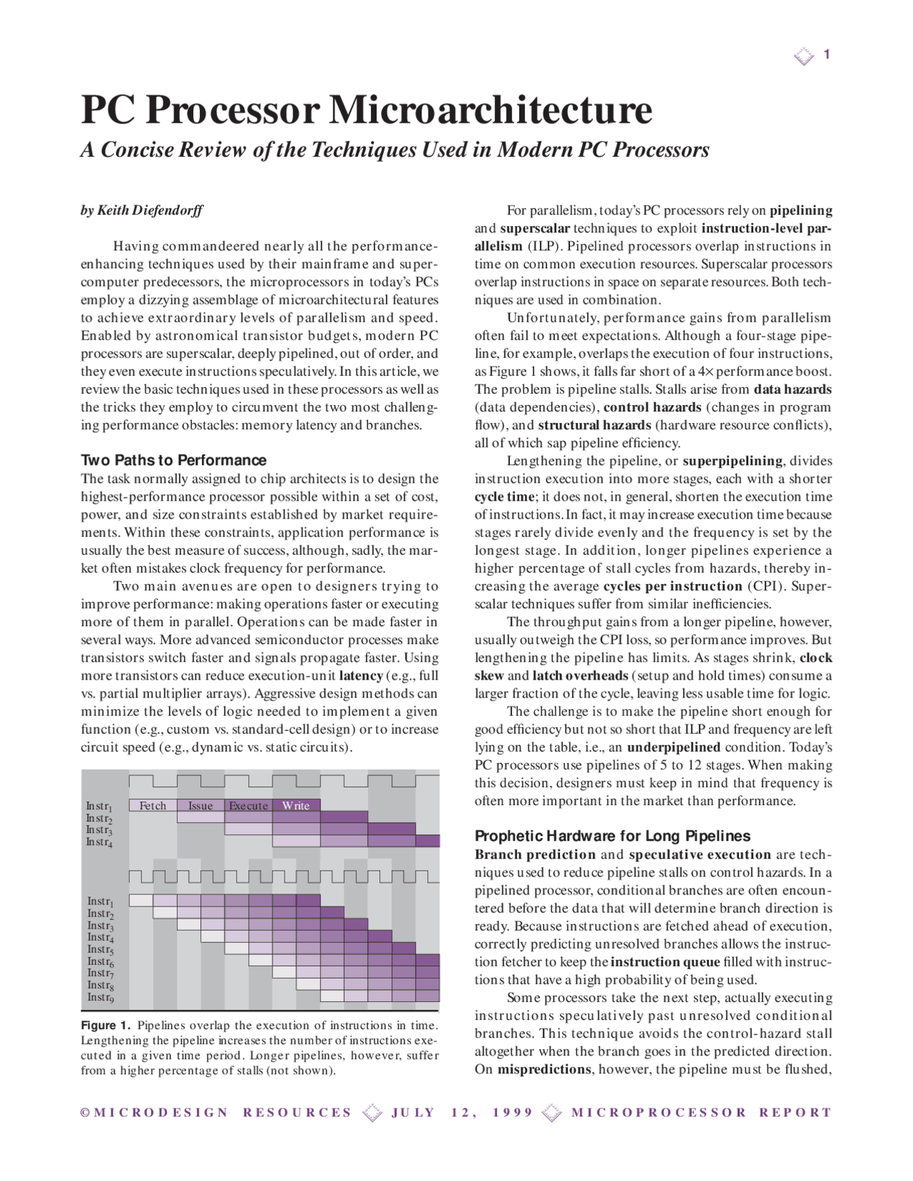 Review Sheet For Pc Processor Microarchitecture Enee 446 Docsity