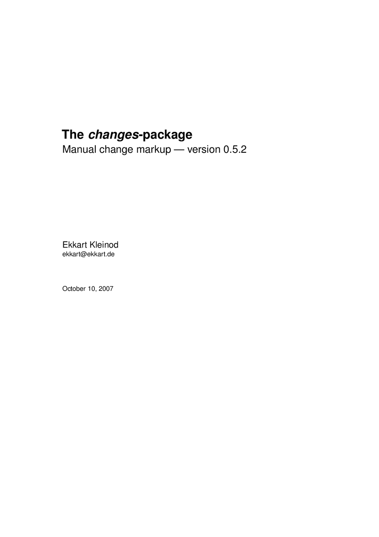 The Changes Package - Literatures In English to 1600 | ENG E3010 - Docsity