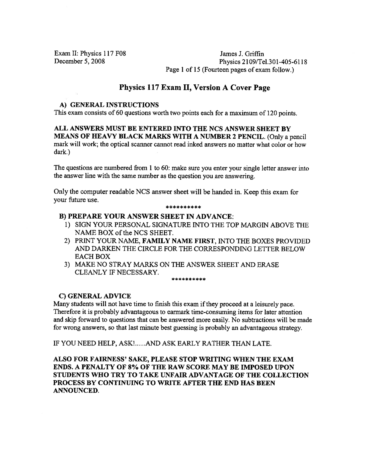 60 Multiple Choice Questions Introduction To Physics Phys 117 Docsity