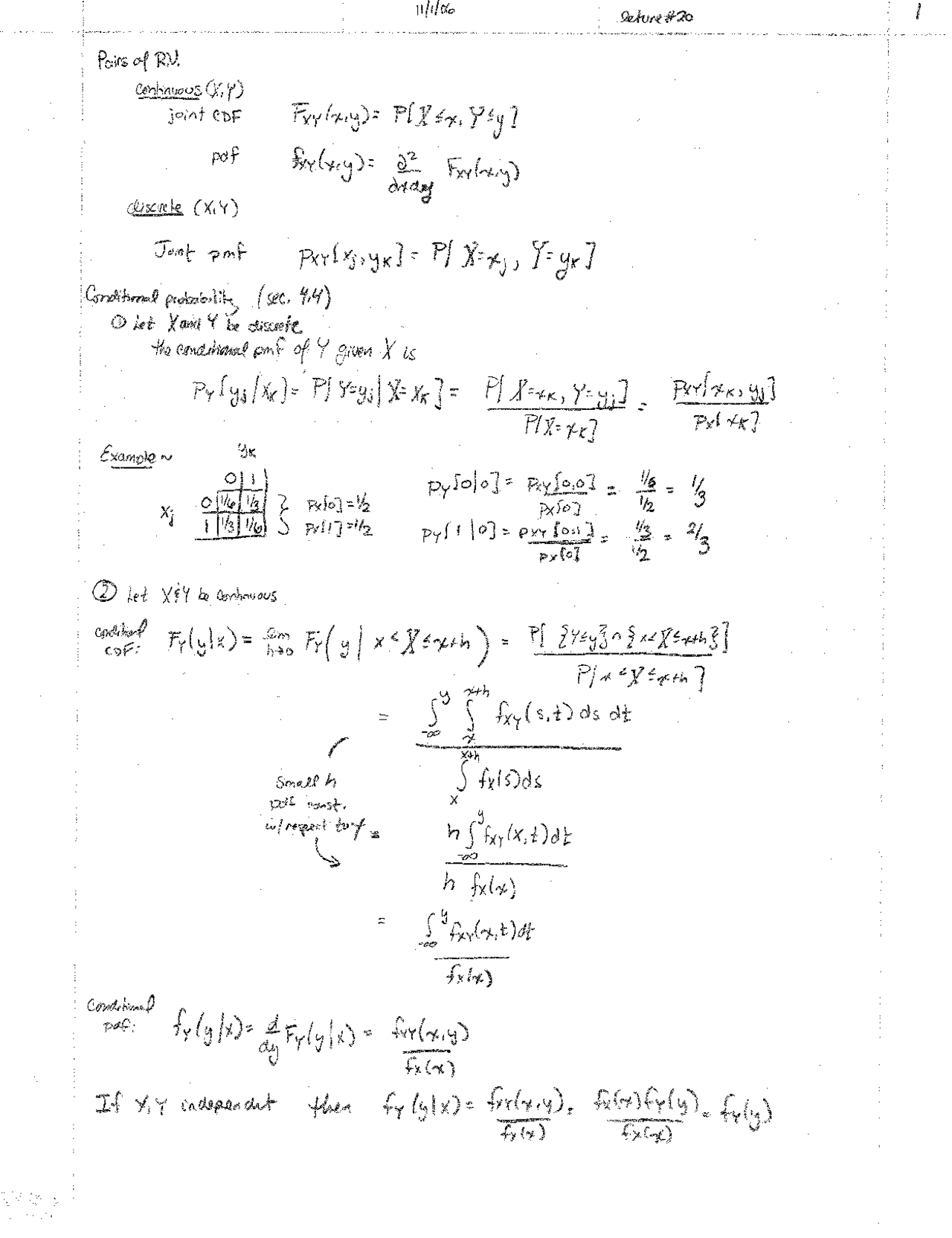 Solved Problems On Stochastic Systems Theory Handwritten Notes Ee