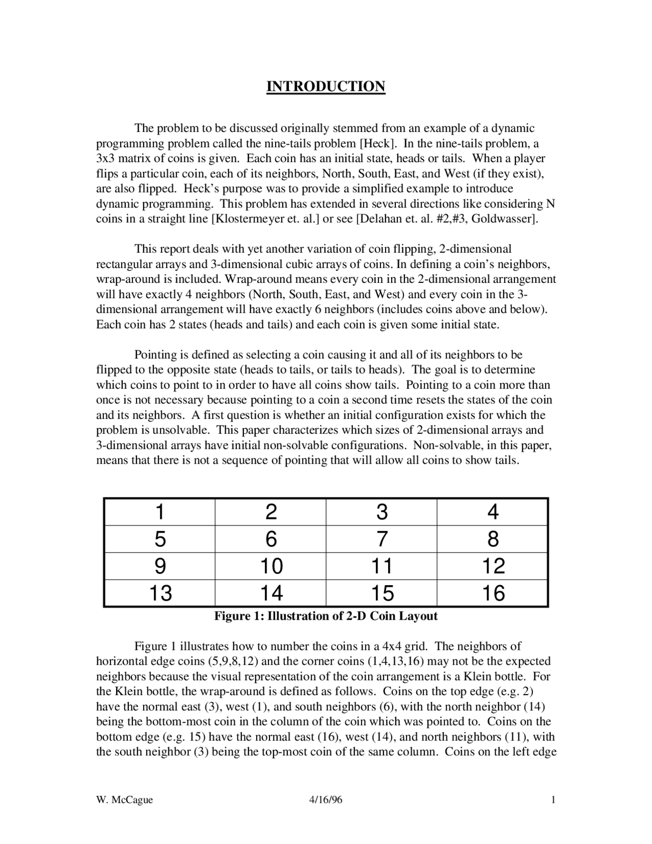 Introduction To Dynamic Programming Problem Thesis Cs T101 Docsity