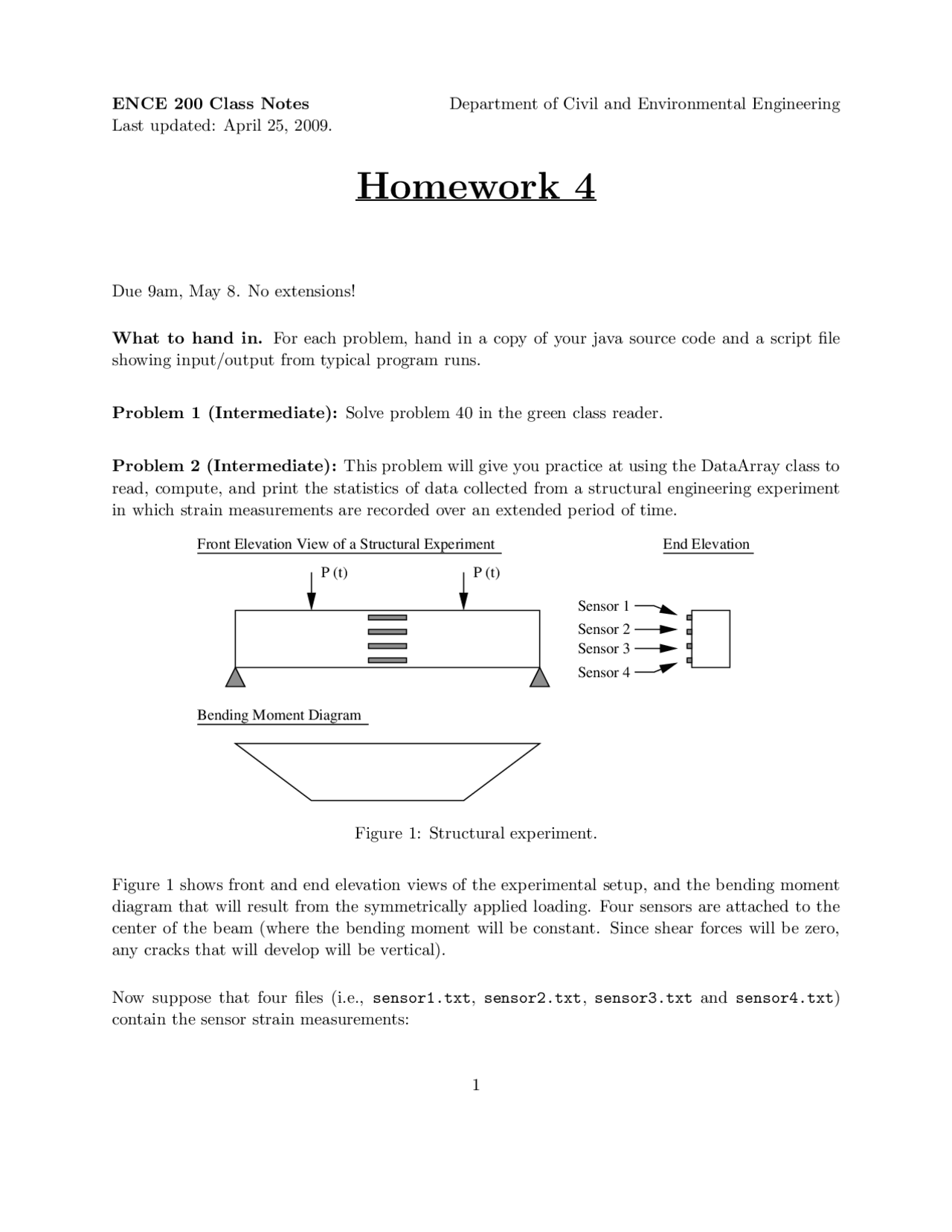 Solution For Homework 4 Problems Civil Engineer Computation Ence
