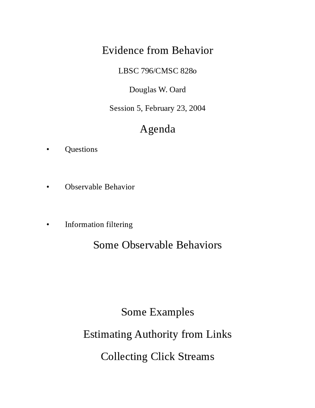 Information Retrieval Systems Syllabus Lbsc 796 Docsity