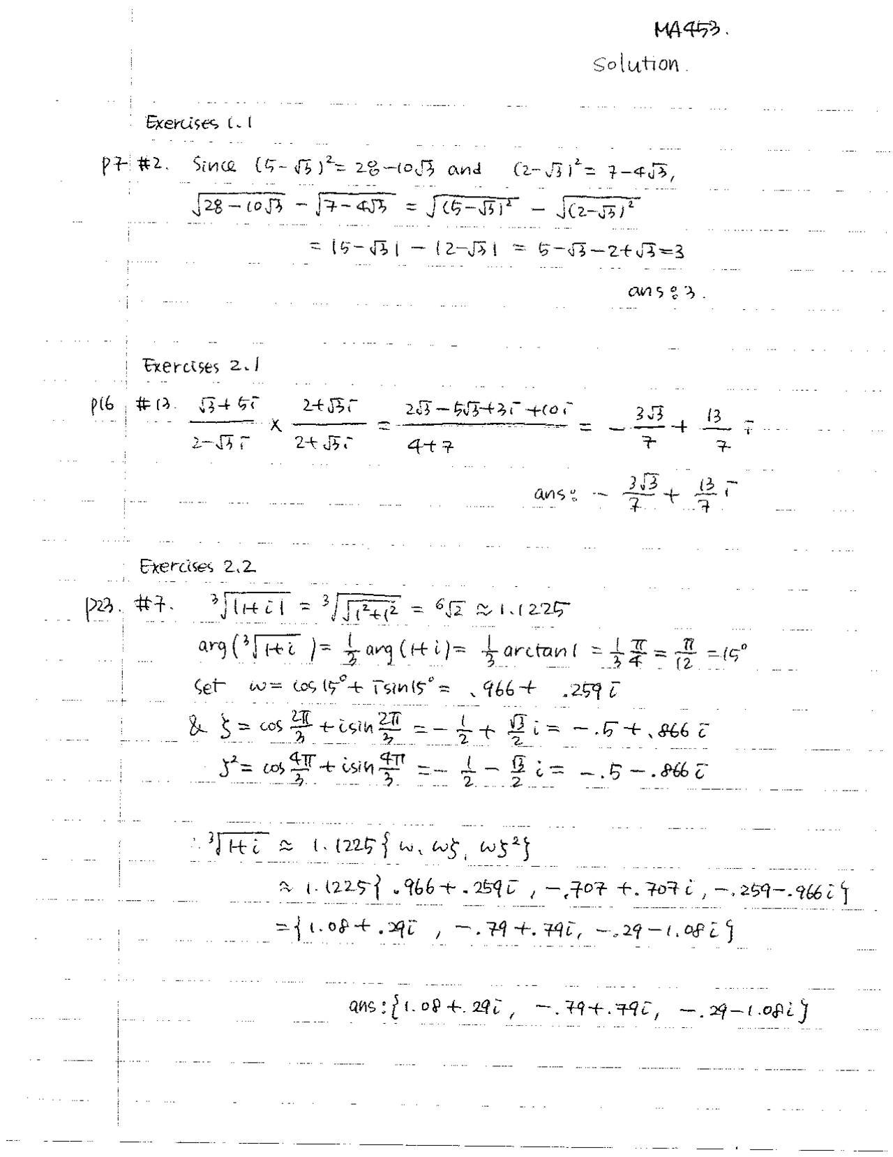 Solutions For Assignment 1 Elements Of Algebra I Ma 45300 Docsity