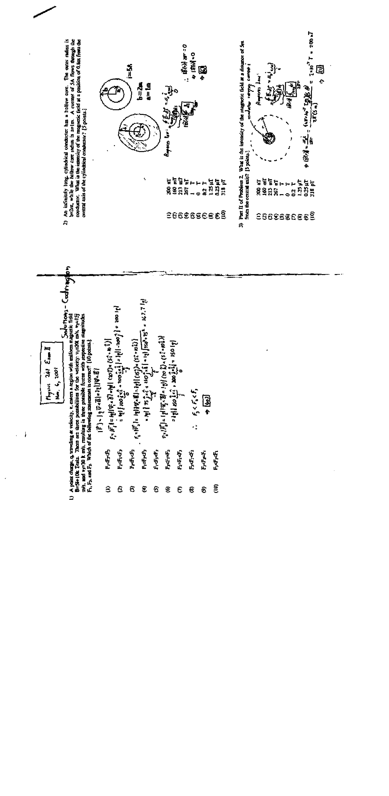 Exam 13 Questions On Electricity And Optics Phys 24100 Docsity