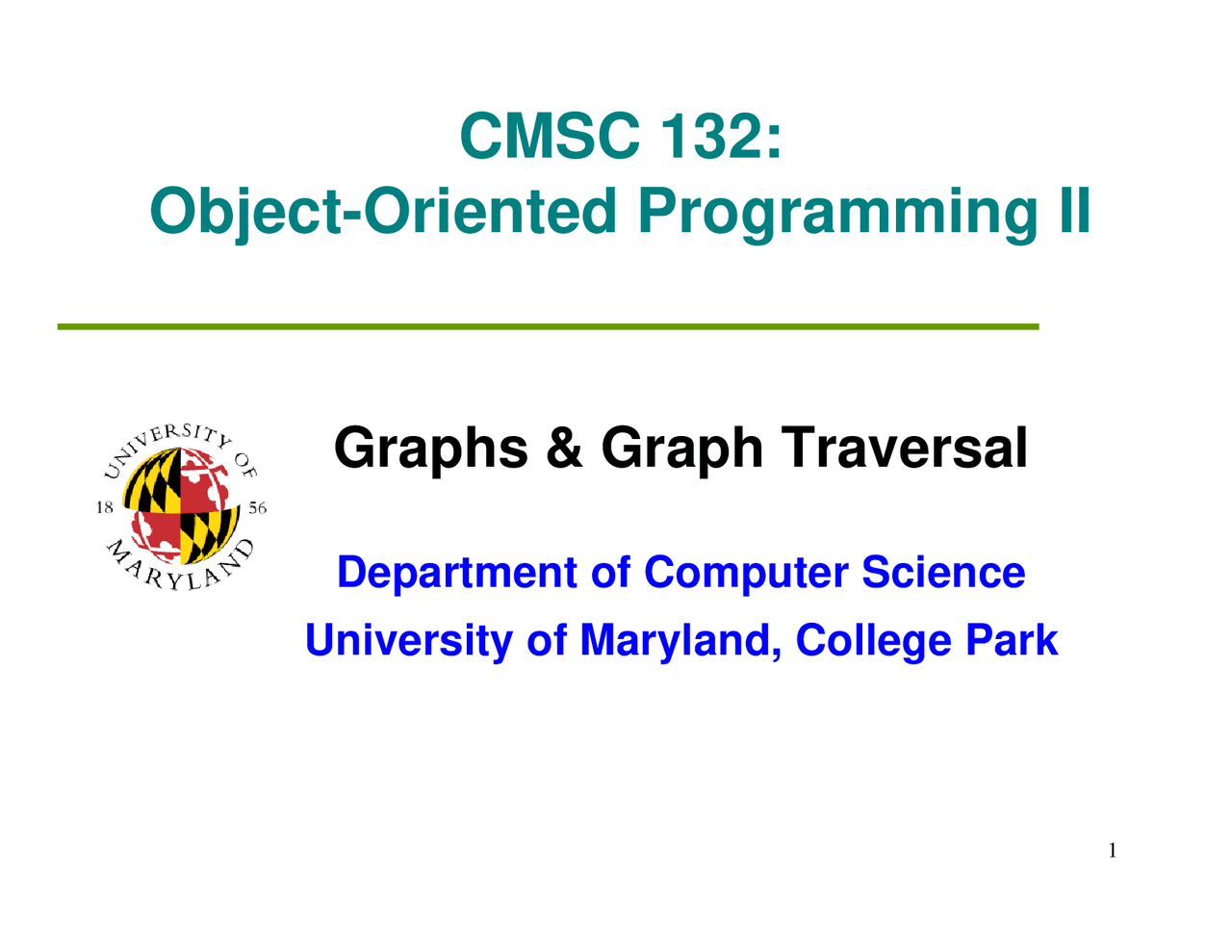 Graph Data Structures Lecture Slides Cmsc 132 Docsity
