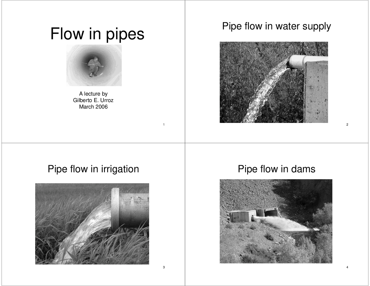 Flow in Pipes - Civil and Environmental Engineering Fluid Mechanics ...