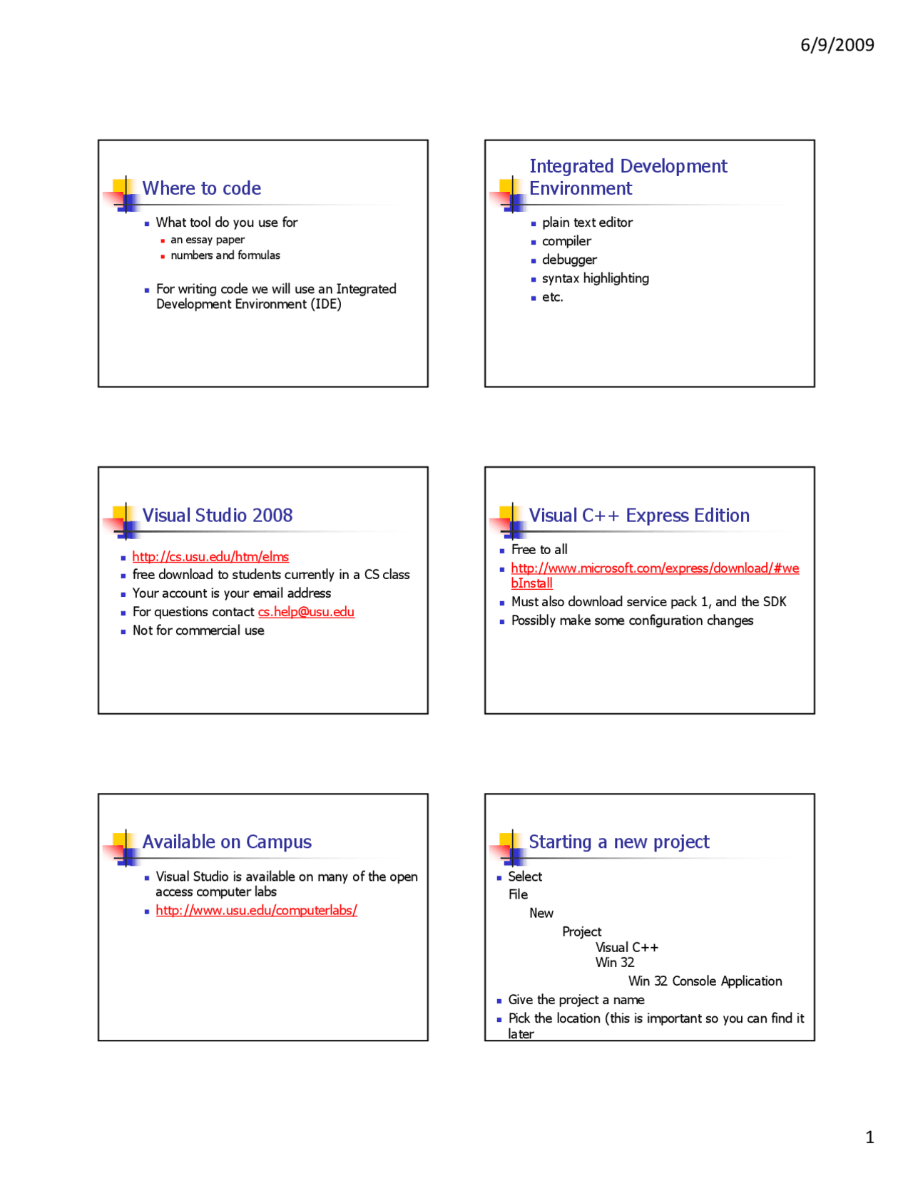 Where to Code, Integrated Development Environment - Slides | CS 1400 ...