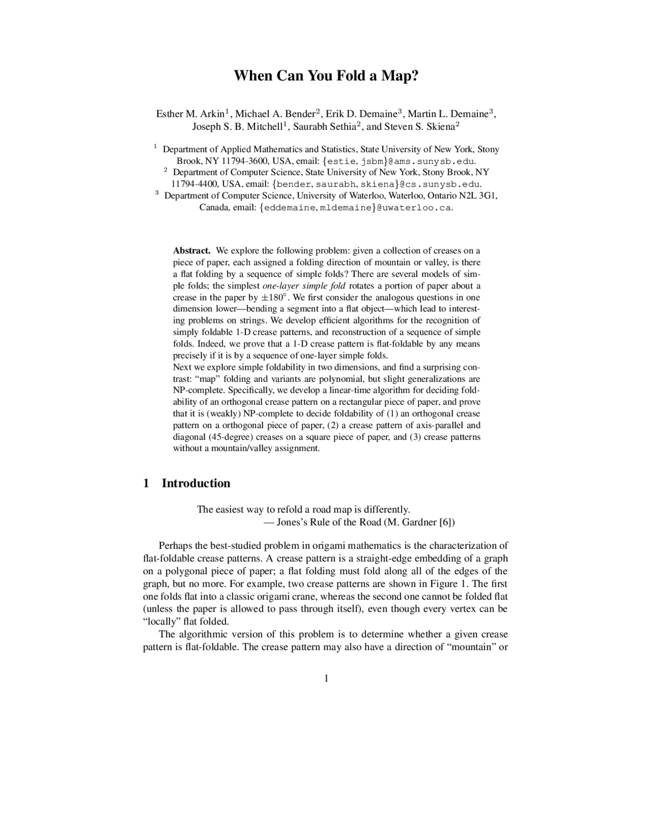 When Can You Fold A Map Paper 2 Cs 6463 Docsity 