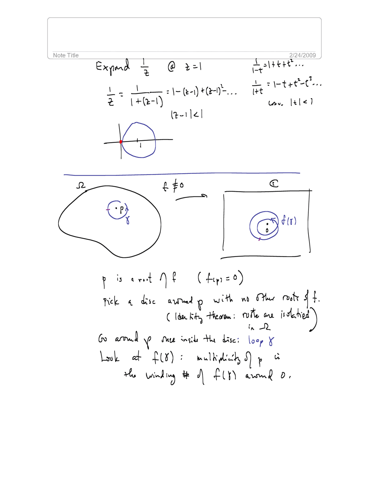Practice Problems On Complex Variables Handwritten Notes Mat 3223