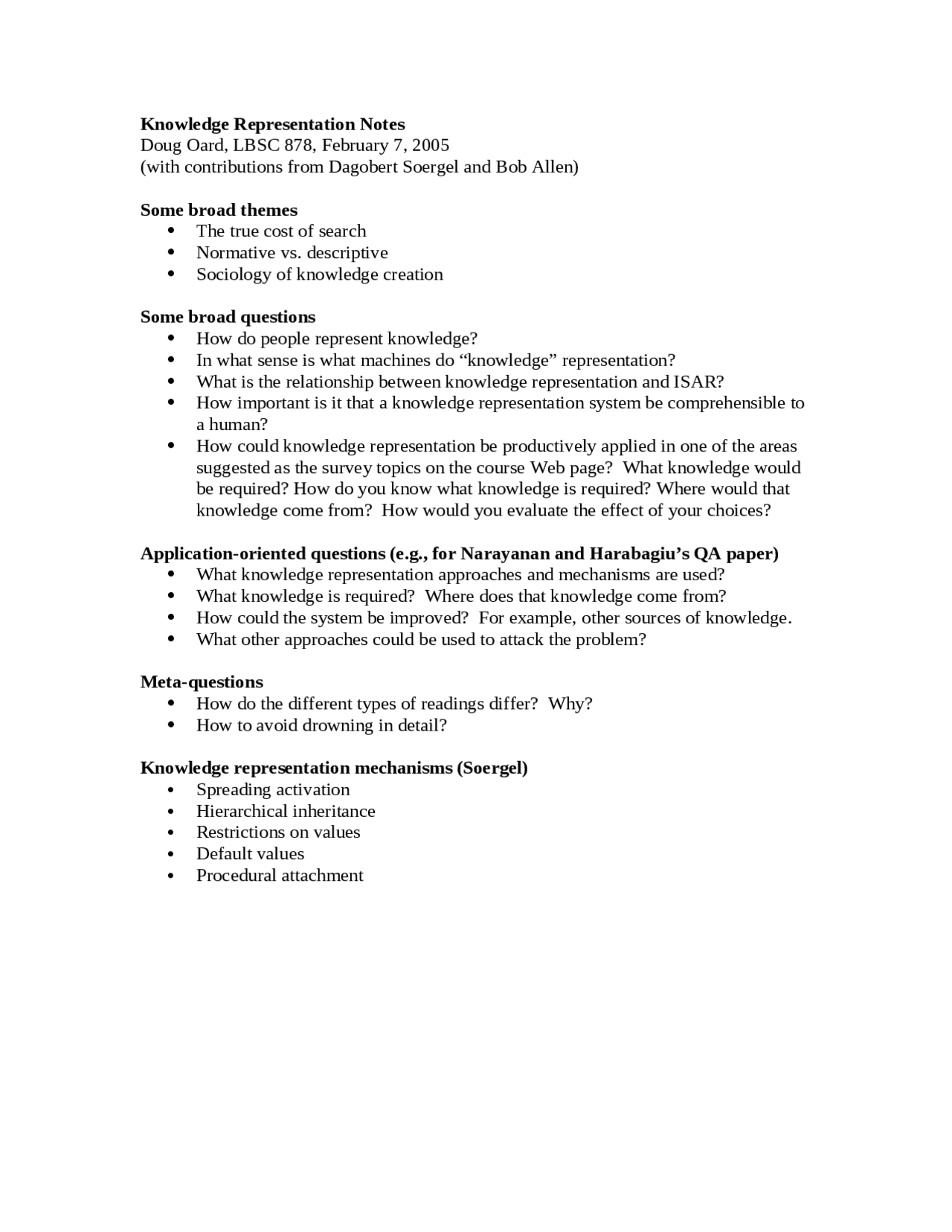 Notes For Information Storage And Retrieval Lbsc 878 Docsity