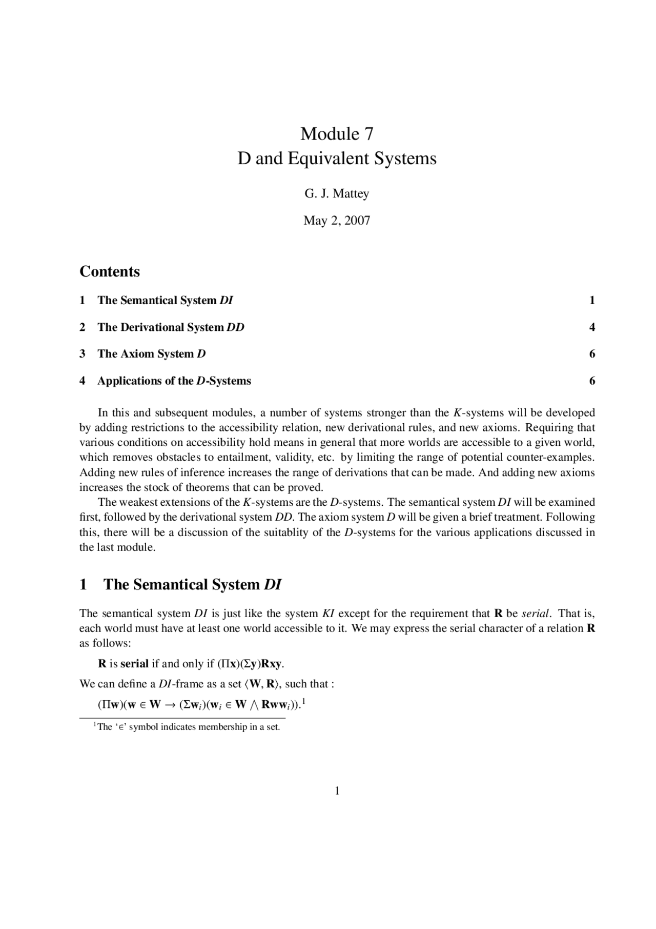D and Equivalent Systems in Module 7 - Study Guide | PHI 134 - Docsity