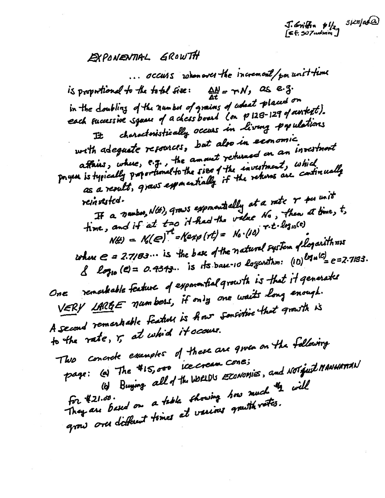An Introduction To Potential Growth Handwritten Notes Phys 117