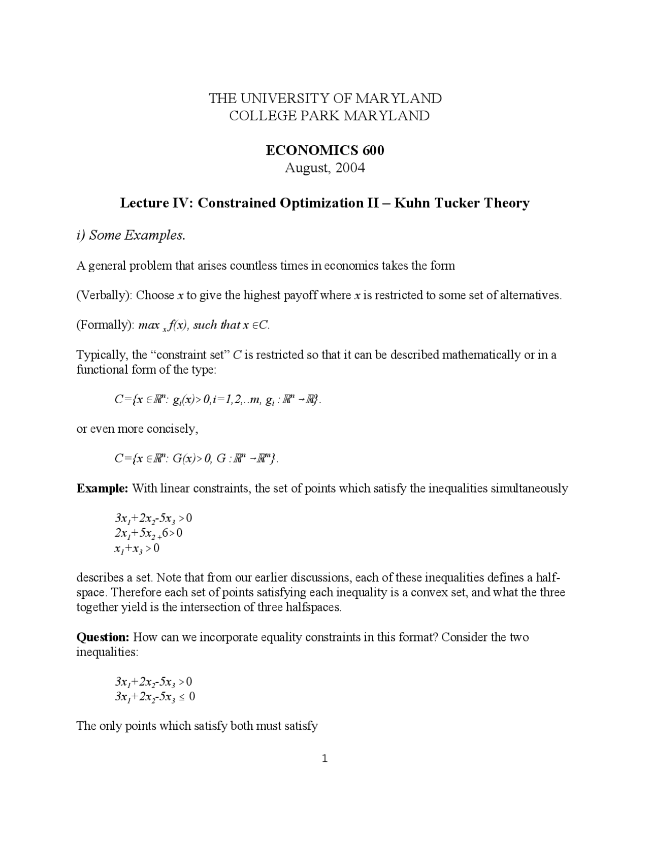 Constrained Maximization Problems in Economics: Types and Solutions ...