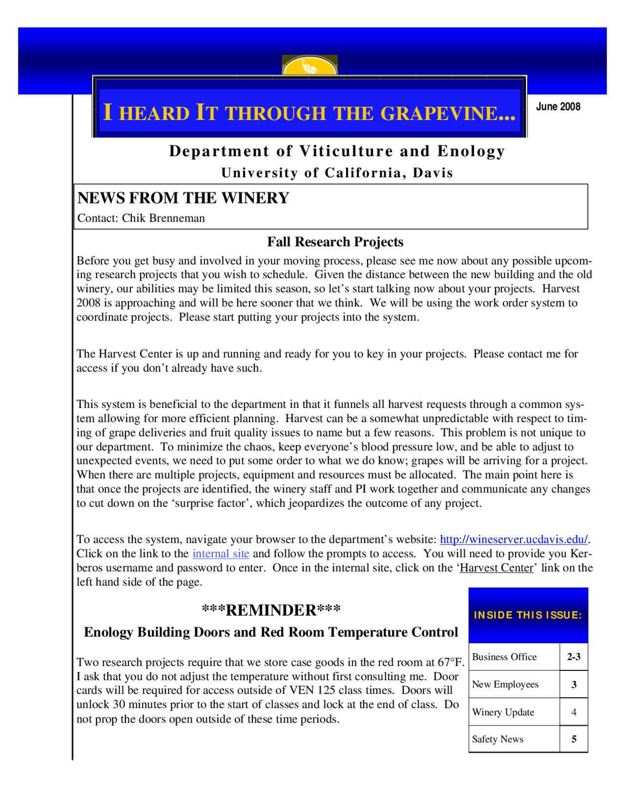 The Harvest Center - Project Report | VEN 125 - Docsity