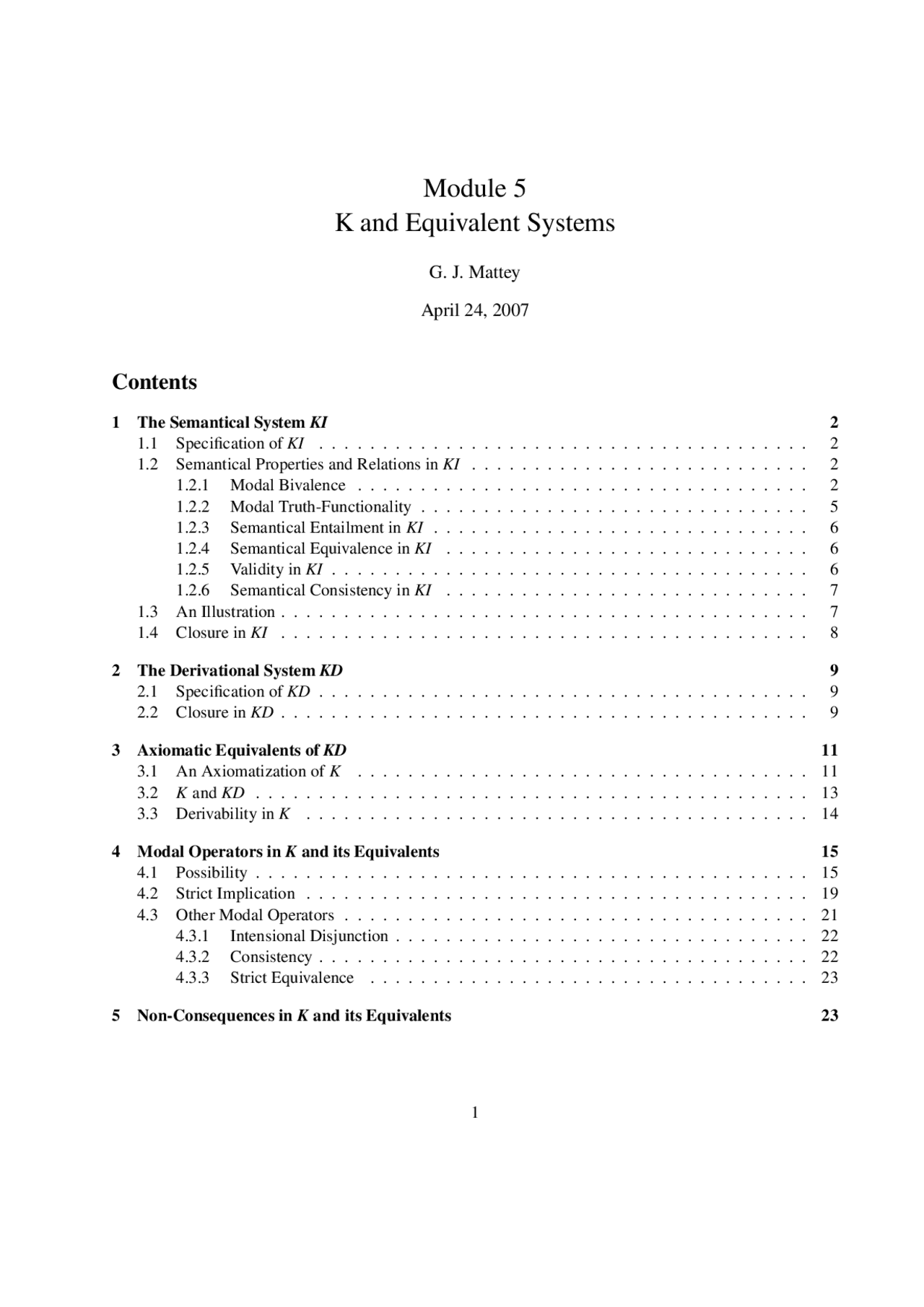 Module 5: K and Equivalent Systems - Modal Logic | PHI 134 | Assignments Introduction to ...