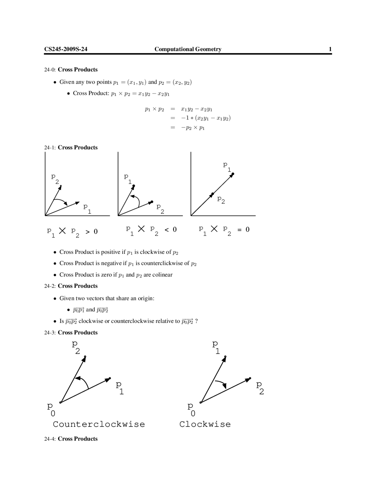Notes On Computational Geometry Data Structure And Algorithms Cs 245 Docsity 