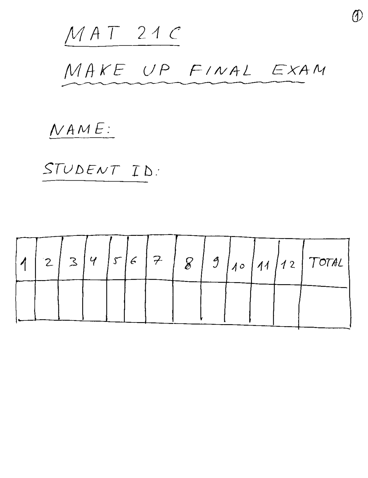 Solutions For Final Exam Calculus Mat 021c Docsity