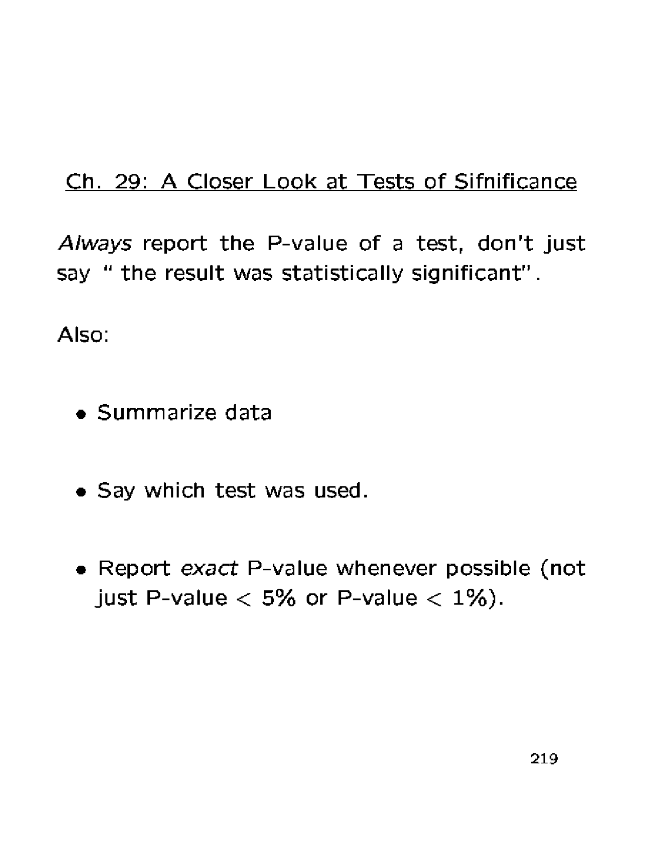 A Closer Look At Tests Of Significance Handout Stat 1040 Docsity