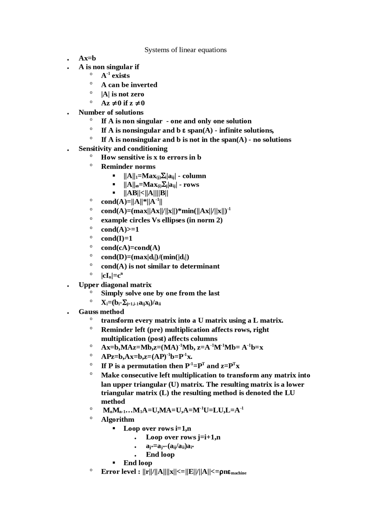 Linear Algebra: Solving Systems of Linear Equations and Matrix ...