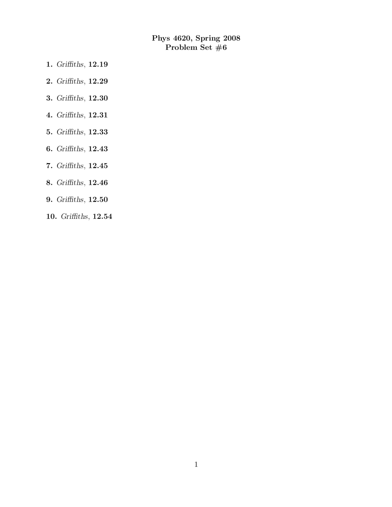 Questions Set 6 On Classical Electricity And Magnetism Phys 4620