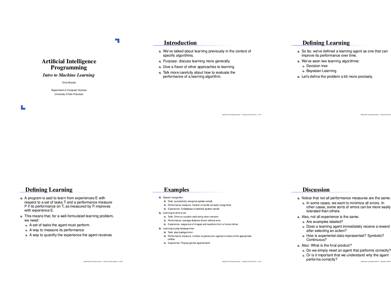 Slides On Introduction To Machine Learning Cs 662 Docsity