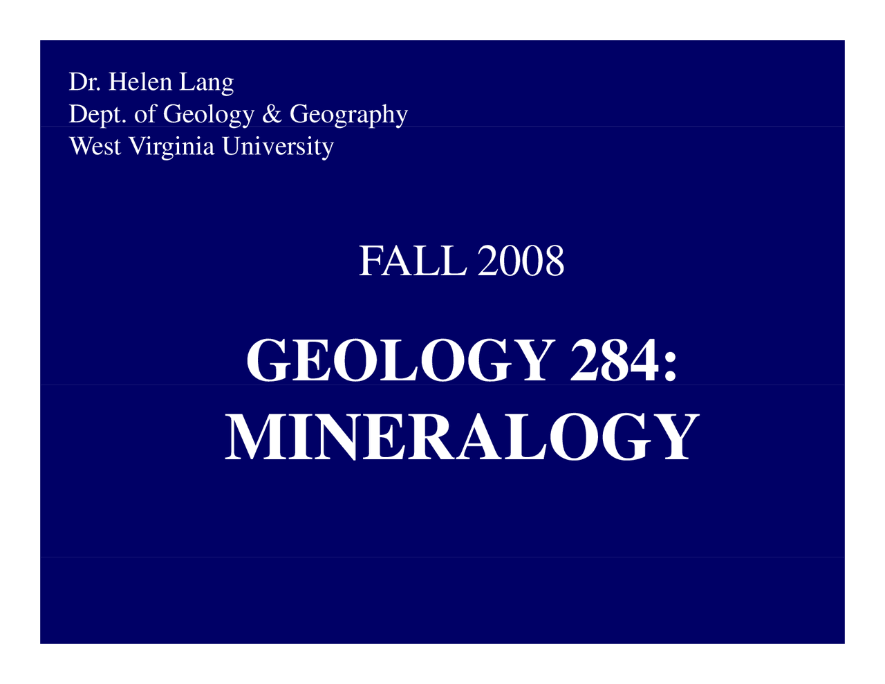 Metamorphic Rocks And Minerals Lecture Slides Geol 284 Docsity