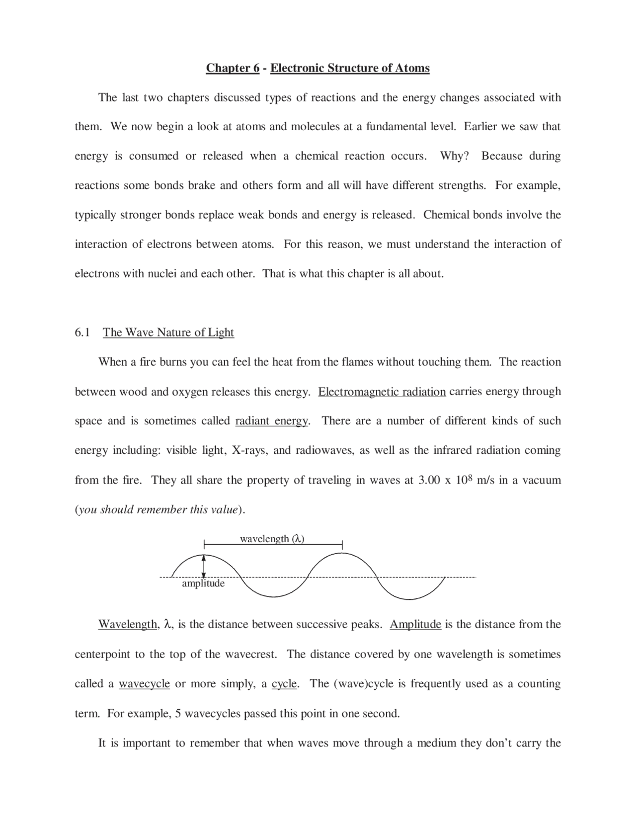 Electronic Structure Of Atoms Lecture Notes Chm 211 Docsity