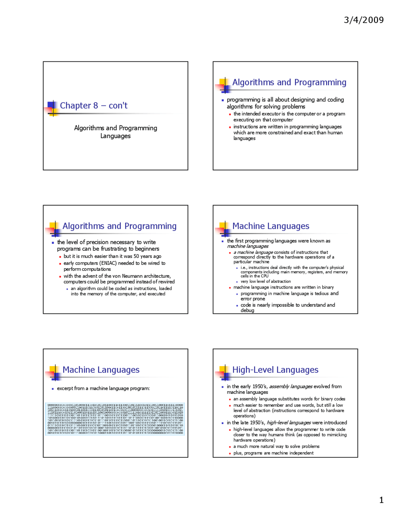 Introduction To The Algorithms And Programming Languages Cs 1030