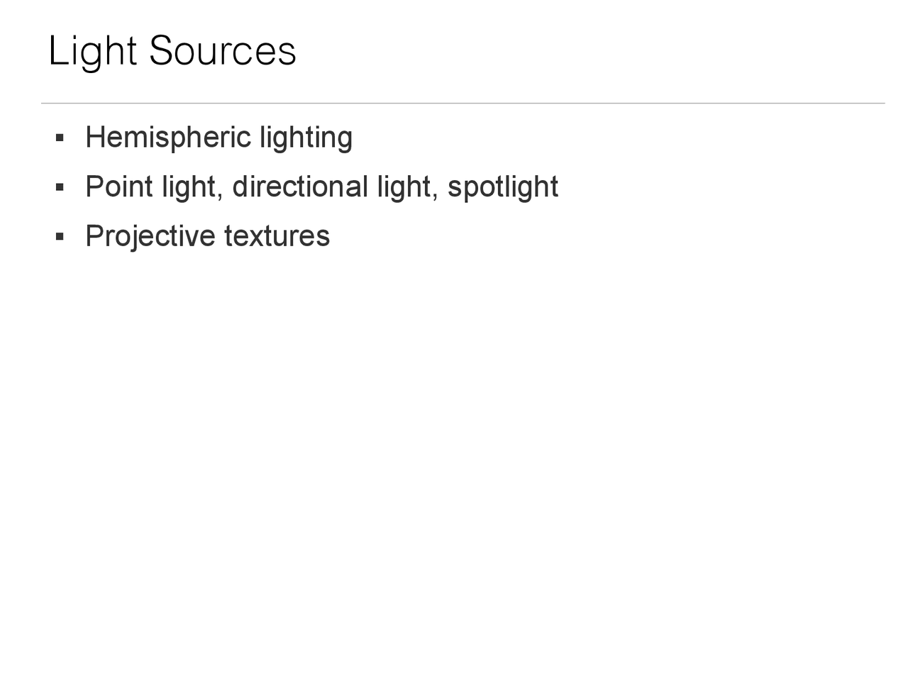 Quant Light Directional Light And Spot Light Sources Cs T101 Docsity