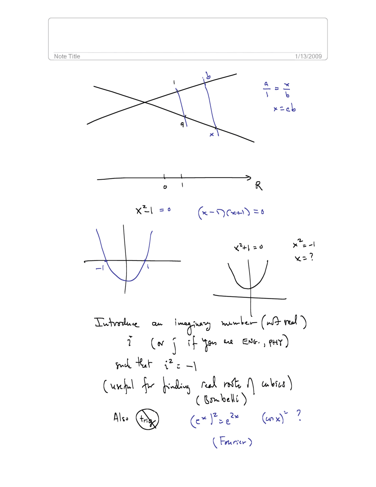Introduction to Imaginary Numbers - Handwritten Notes | MAT 3223 - Docsity