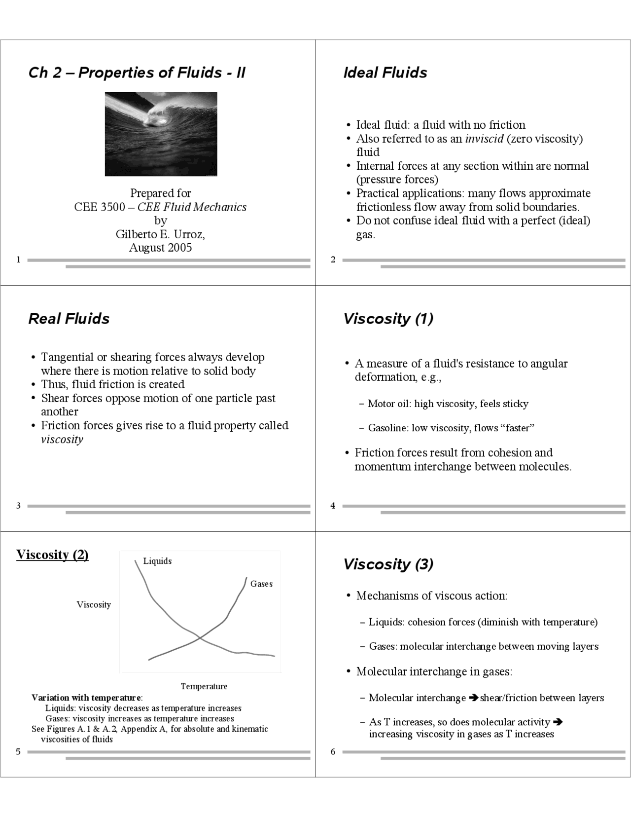 Properties Of Fluids 2 Civil And Environmental Engineering Slides