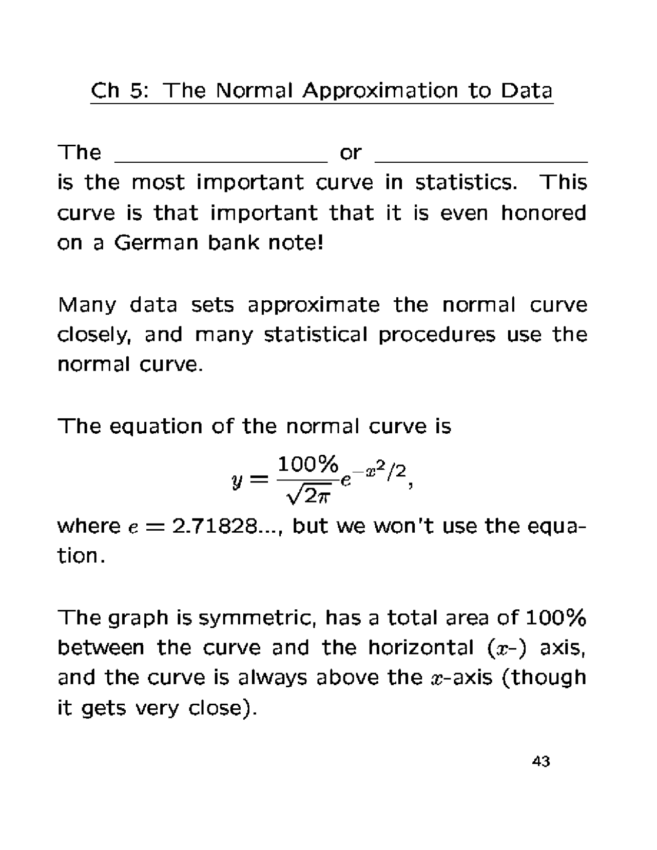 The Normal Approximation To Data Stat 1040 Docsity