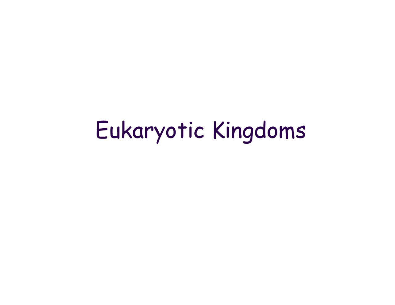 Notes on Eukaryotic Kingdoms - General Biology II | BIOL 130 - Docsity