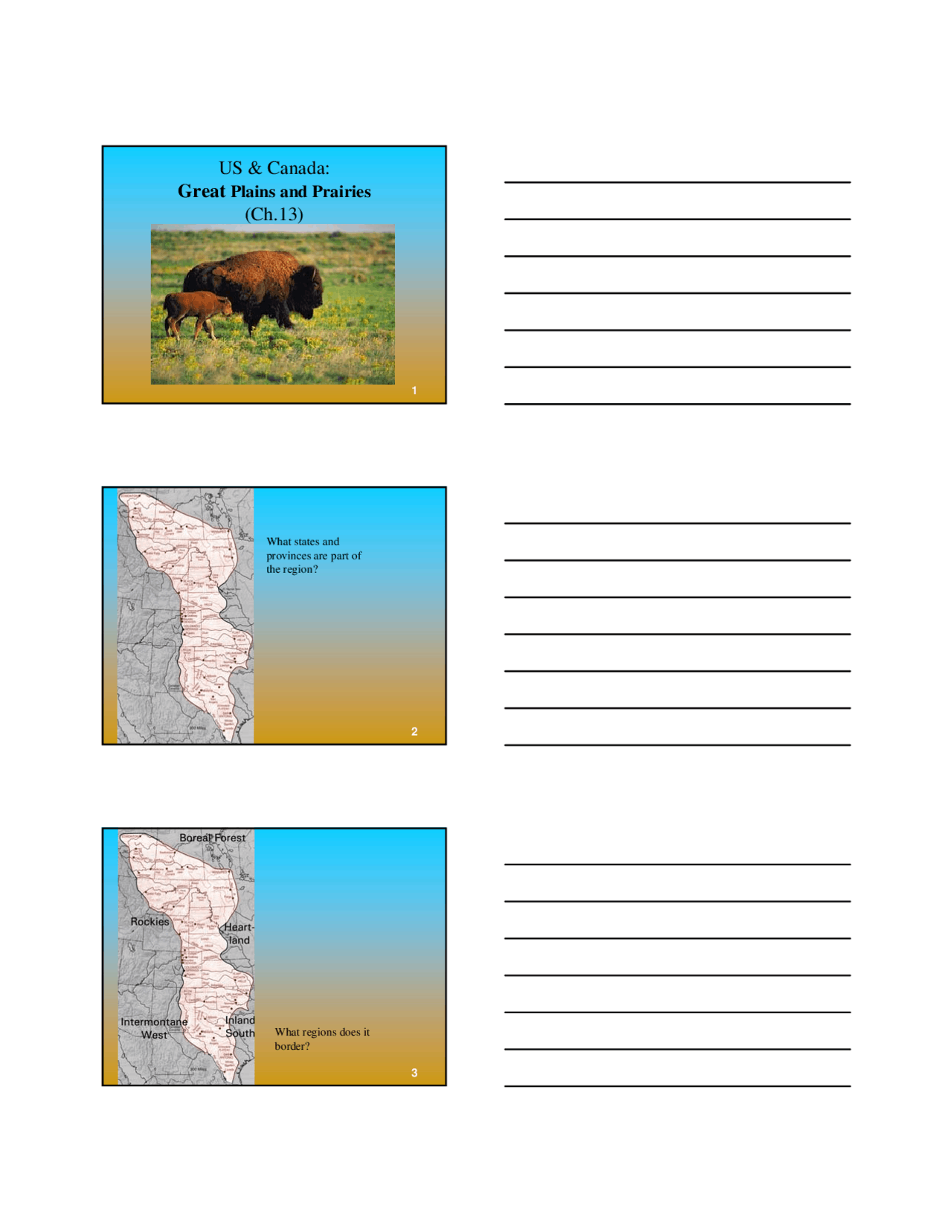 Great Plains and Prairies - Lecture Slides | GEOG 17064 - Docsity