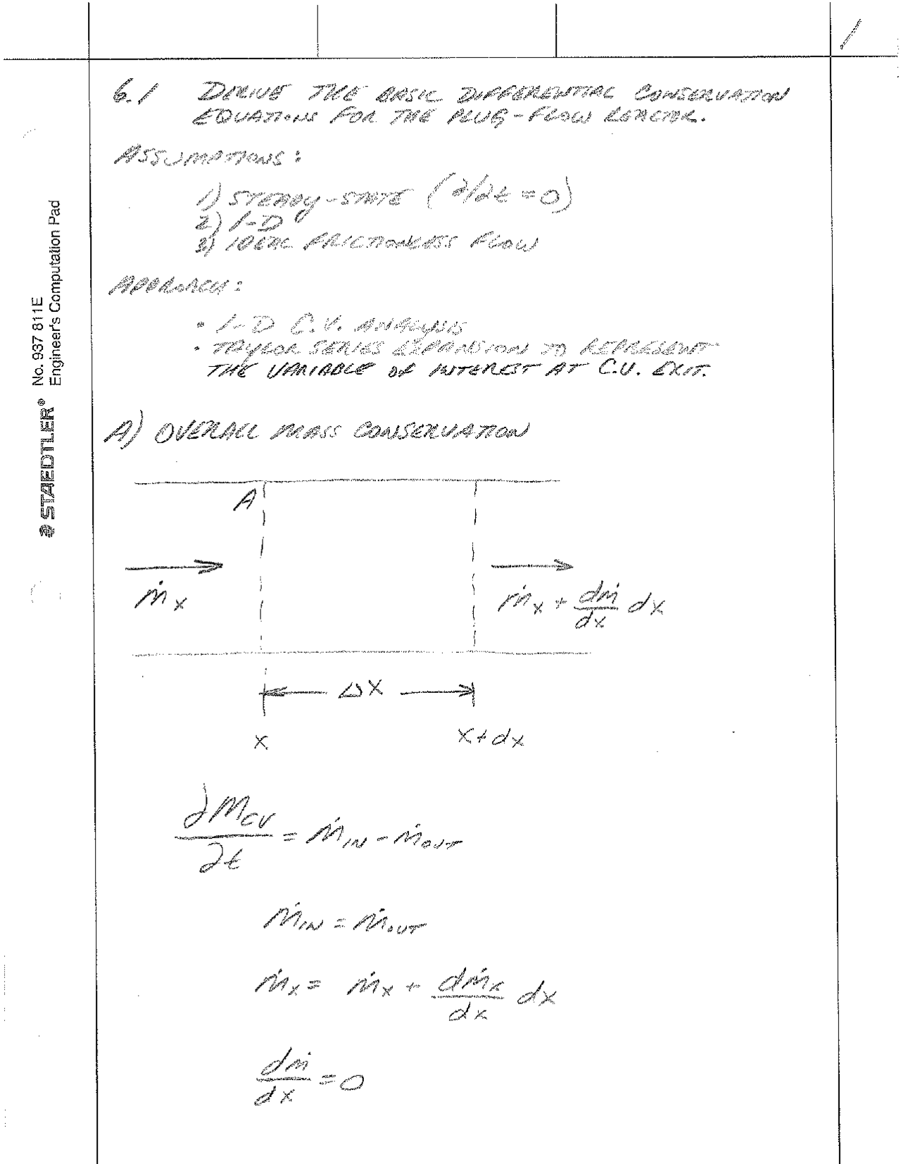 Handwritten Notes For Combustion Fundamentals Mae 5310 Docsity