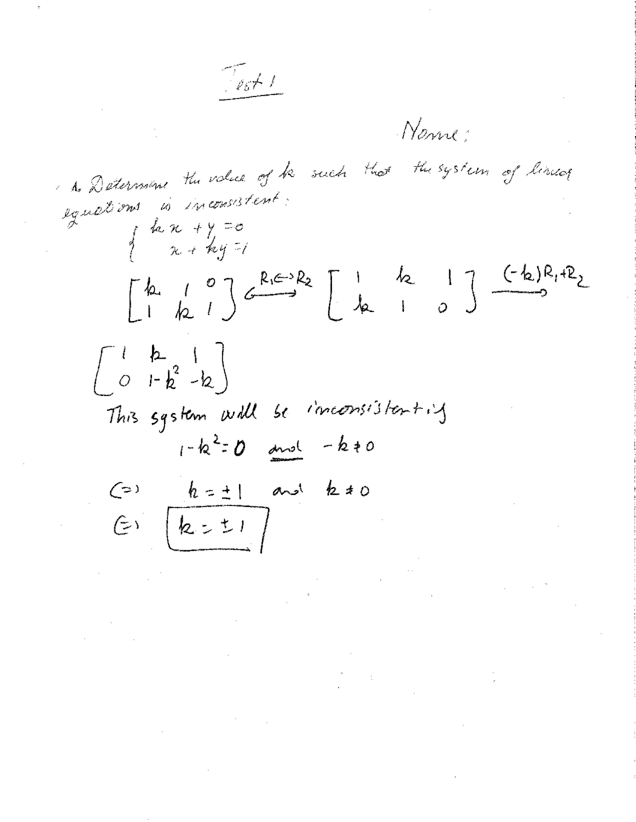 6 Questions Solved for Test 2 - Applications of Linear Algebra | MATH ...
