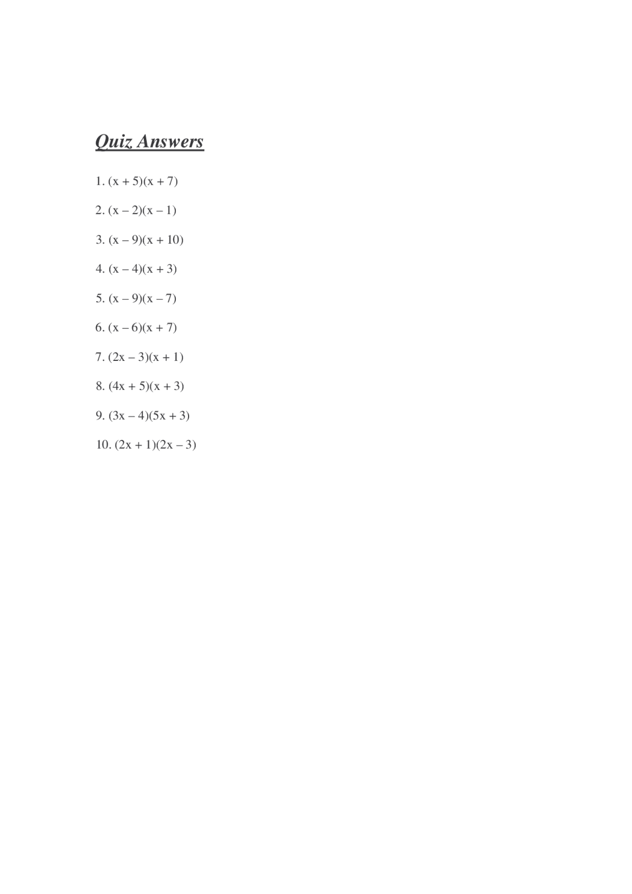 Quiz Answer Key Computing For Teachers Cs 255 Docsity