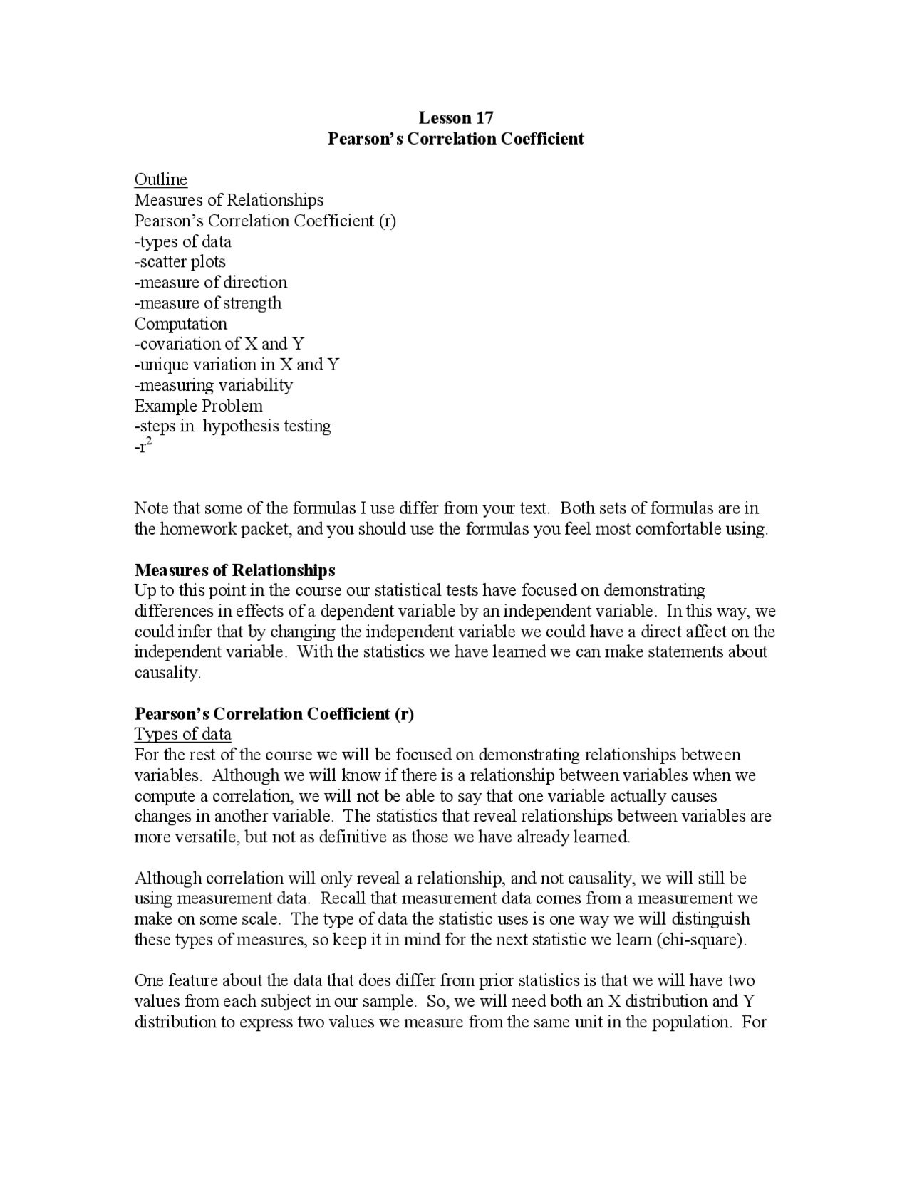 Pearsons Correlation Coefficient Statistics For Psychology Psyc