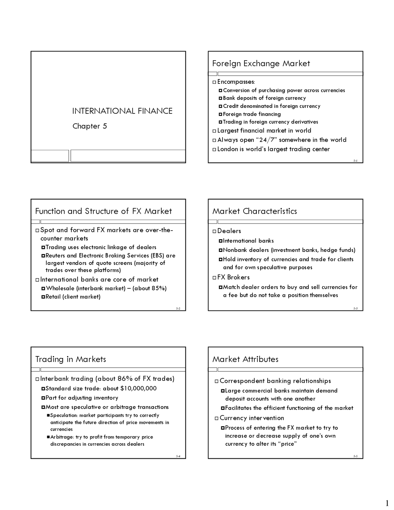 Foreign Exchange Market, Function and Structure of FX Market - Slides ...