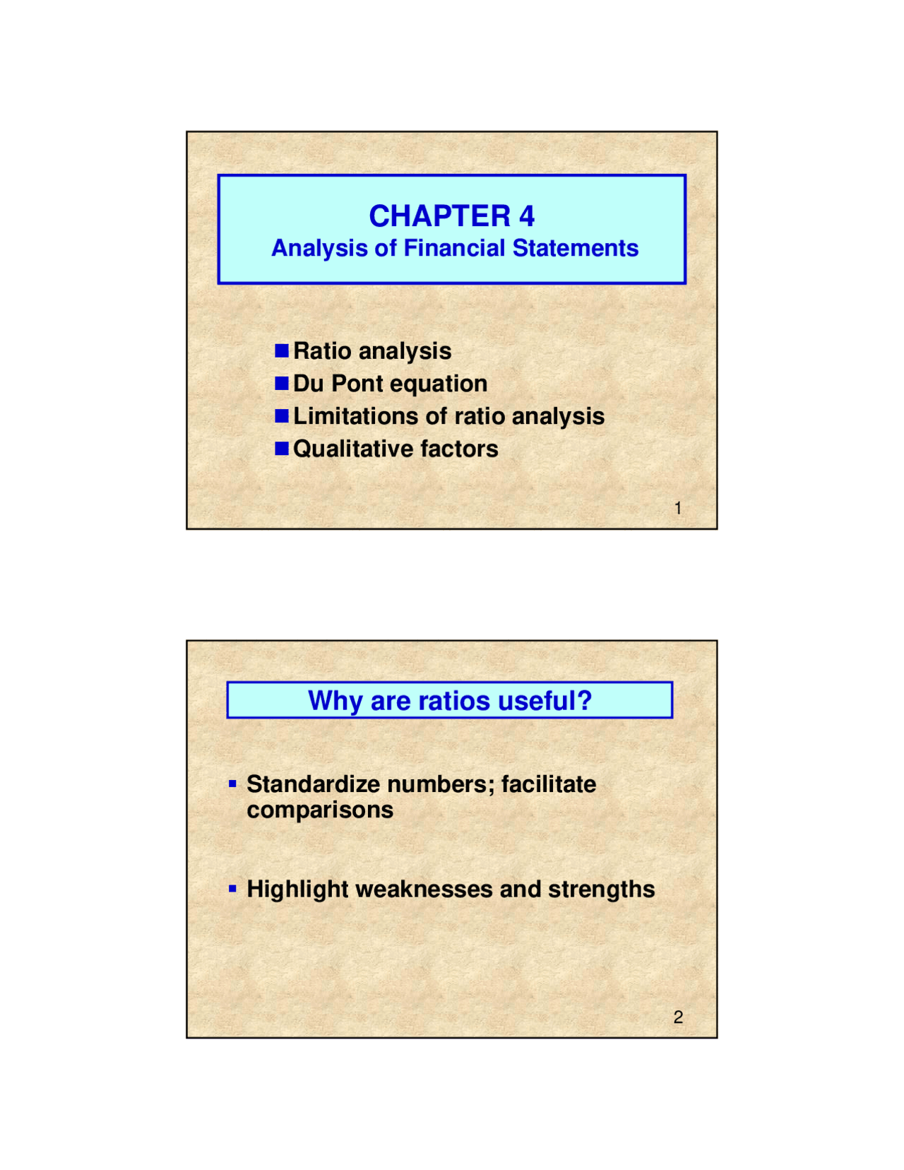 Analysis of Financial Statements - Slides - Corporate Finance | FINC ...